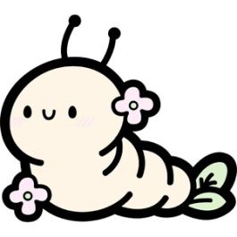 cute spring caterpillar