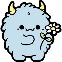 cute spring monster