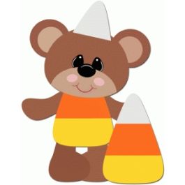 candy corn bear halloween