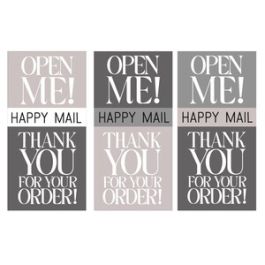 Elegant Small Business Box Seal Open Me Stickers|473442