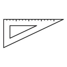 Set Square Triangle Ruler
