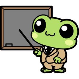 cute frog teacher