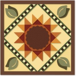 sunflower quilt block