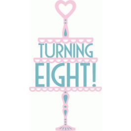 cake turning eight!