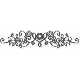 floral curlicue flourish