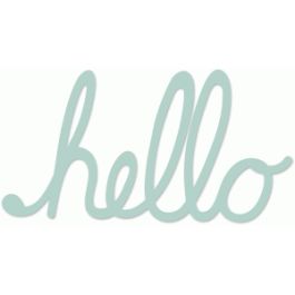 cursive hello title
