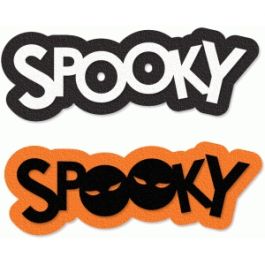 spooky word art