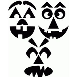 mix & match pumpkin faces - set a