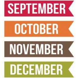 months september, october, november, december