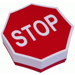 3d octagonal stop sign box