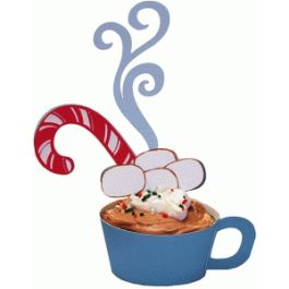 cupcake wrapper set hot cocoa