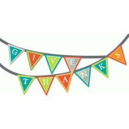give thanks pennant banner