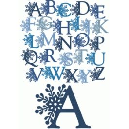 snowflake alphabet & letters