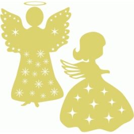 simple sparkling angels