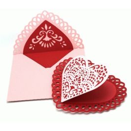 valentine card envelope set