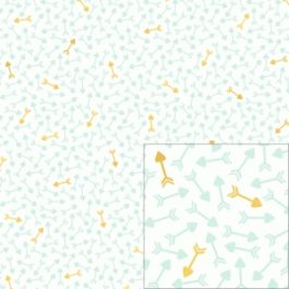 blue and gold arrow pattern