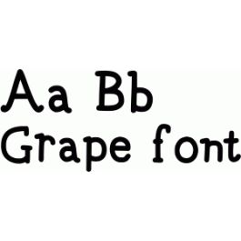 grape font