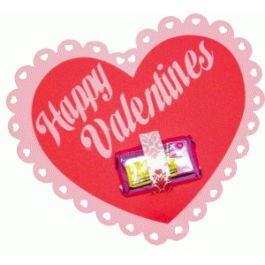 simple valentine candy card