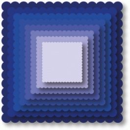 scallop square nested shapes|54963