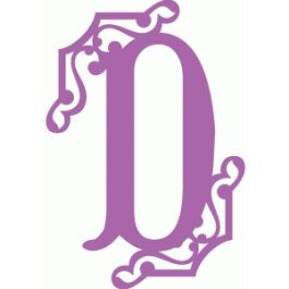 fancy letter d