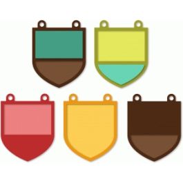 banners - shield shape