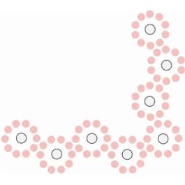 rhinestone circle corner