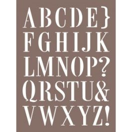 vintage alphabet stencil|56072