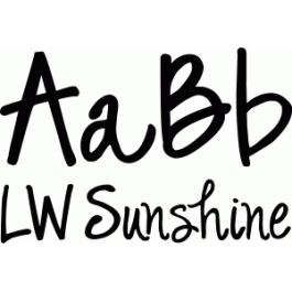 lw sunshine font