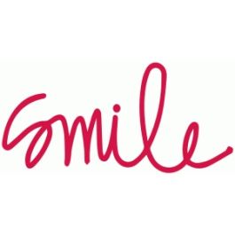 cursive smile