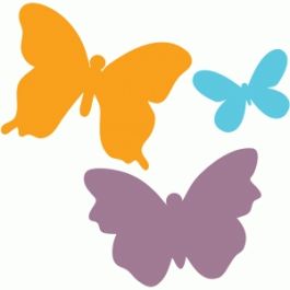 3 butterflies