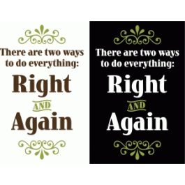 two ways to do everything