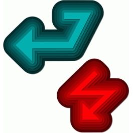 nested arrows shapes