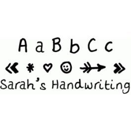 sarah's handwriting font
