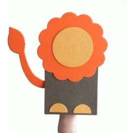 lion finger puppet
