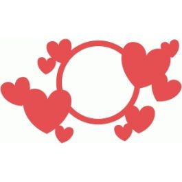 heart round frame