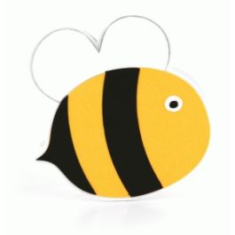 a2 bee shaped card
