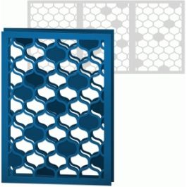 3-panel folding lattice card