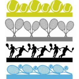 tennis borders set