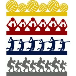 volleyball borders set|60513