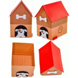 boy dog house box