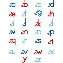 nautical alphabet - lowercase