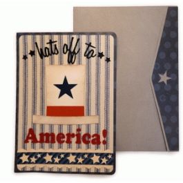 hats off to america a7 card and envelope