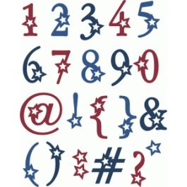 star alphabet - numbers & punctuation