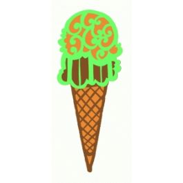 funky ice cream cone