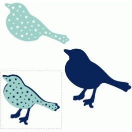 star layered bird embellishment