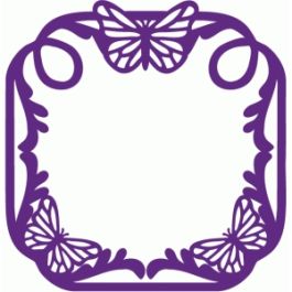 loopy butterfly frame|62827