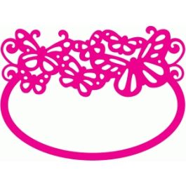 butterfly oval frame