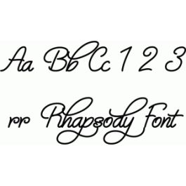 rr rhapsody font