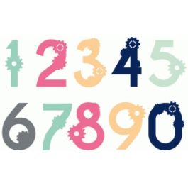 steampunk cog numbers
