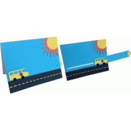 school bus slider card
